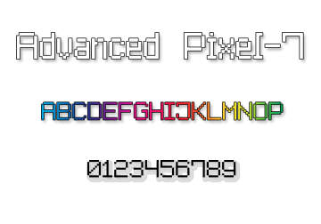 Pixel-Bitmap - abstract fonts - download free fonts